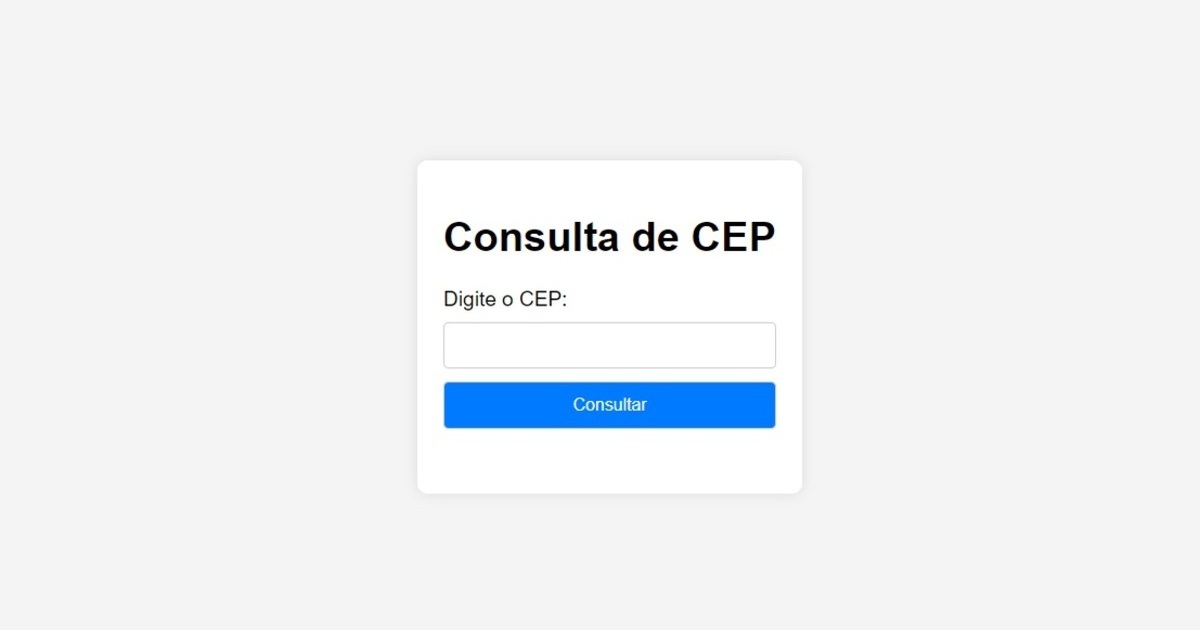 Como Consumir API de CEP em JavaScript